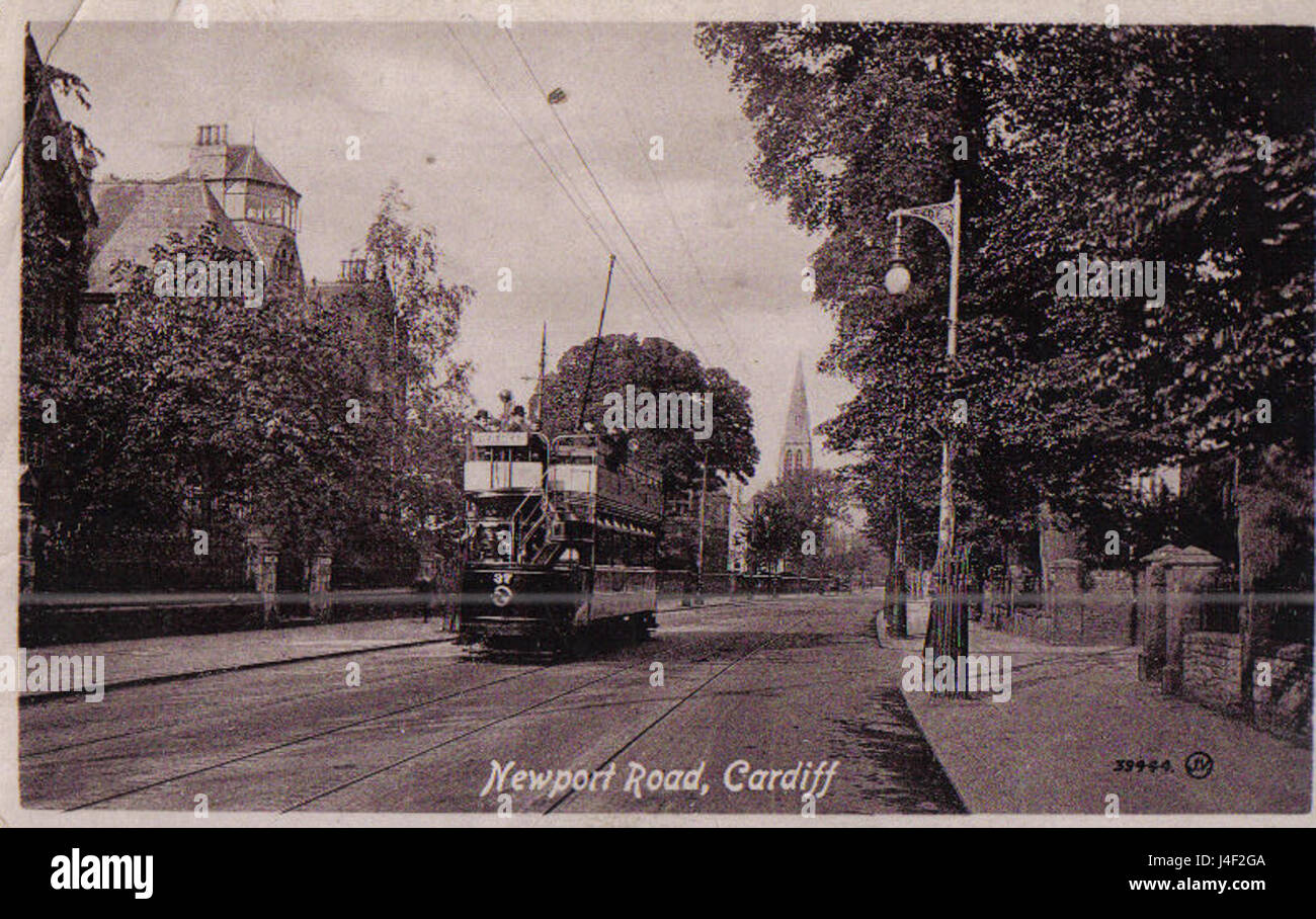Cardiff Newport Road Stock Photo - Alamy