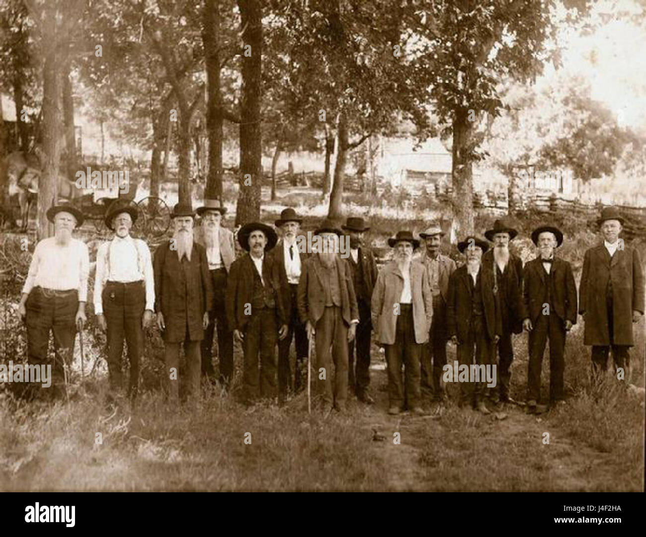 Co. K 34th Arkansas Infantry Regiment CSA ca 1905 1916 Stock Photo - Alamy