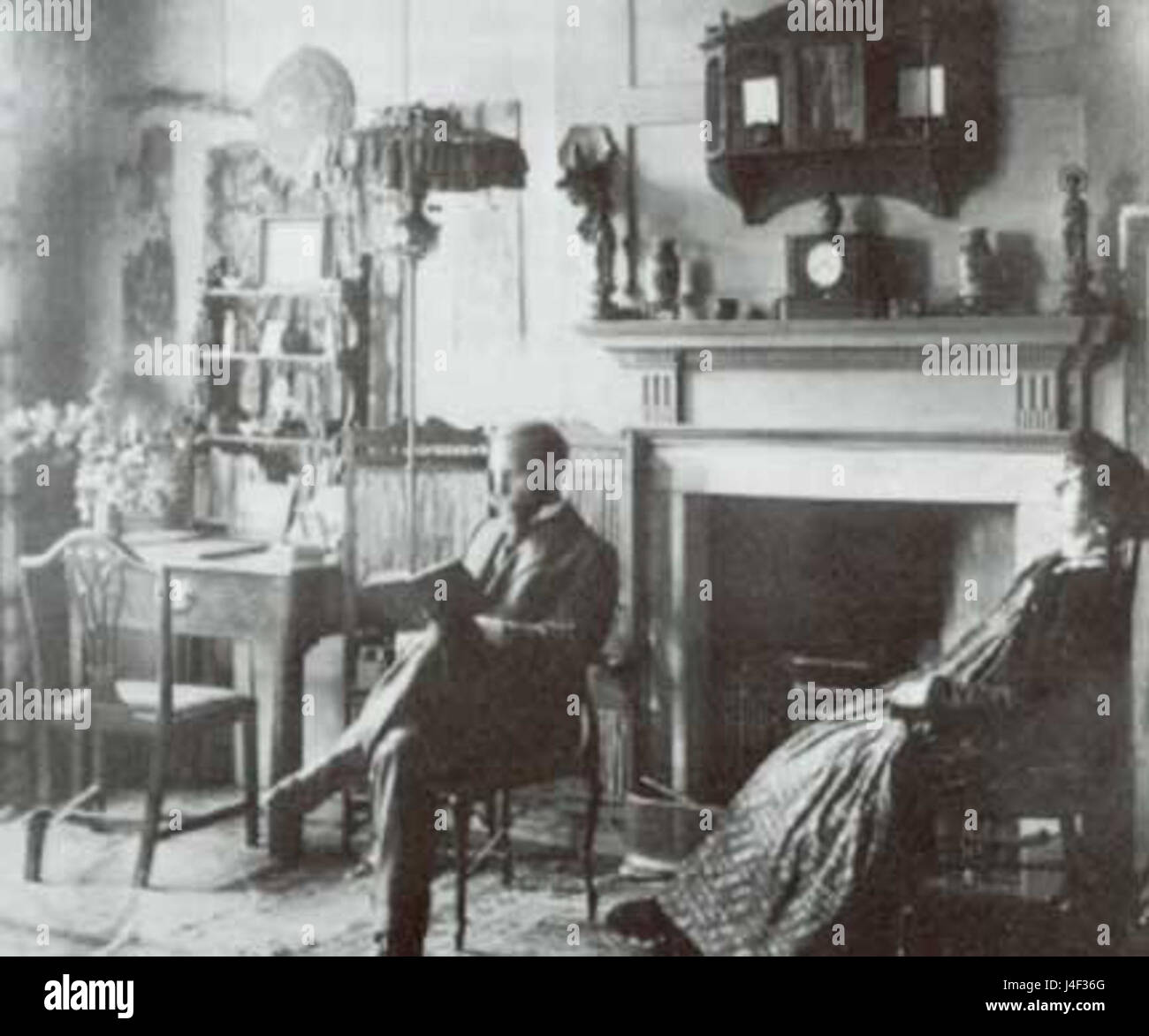 This photograph features Anna and Hermann Muthesius at their home, The ...
