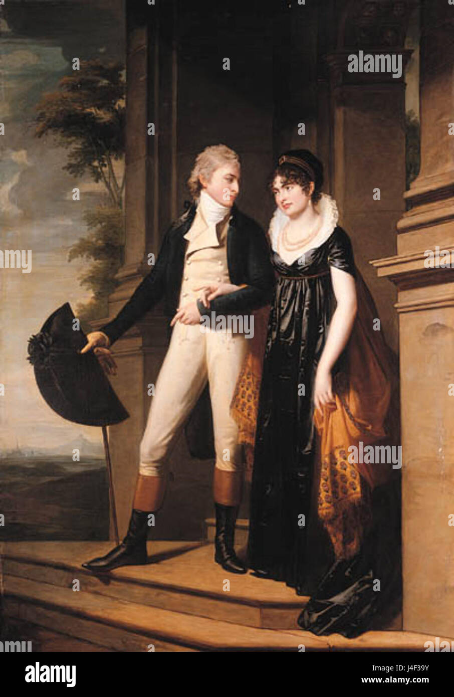 Double portrait of Moritz Christian Johann Graf von Fries and his wife ...