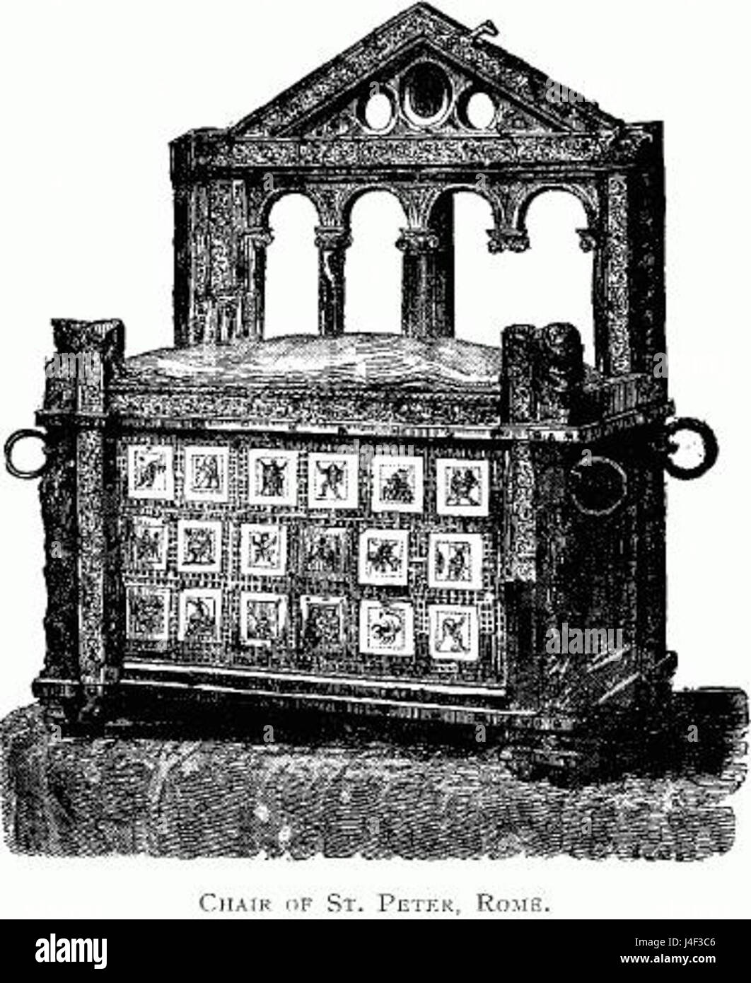 The Chair of St. Peter, located in St. Peter's Basilica in Vatican City ...