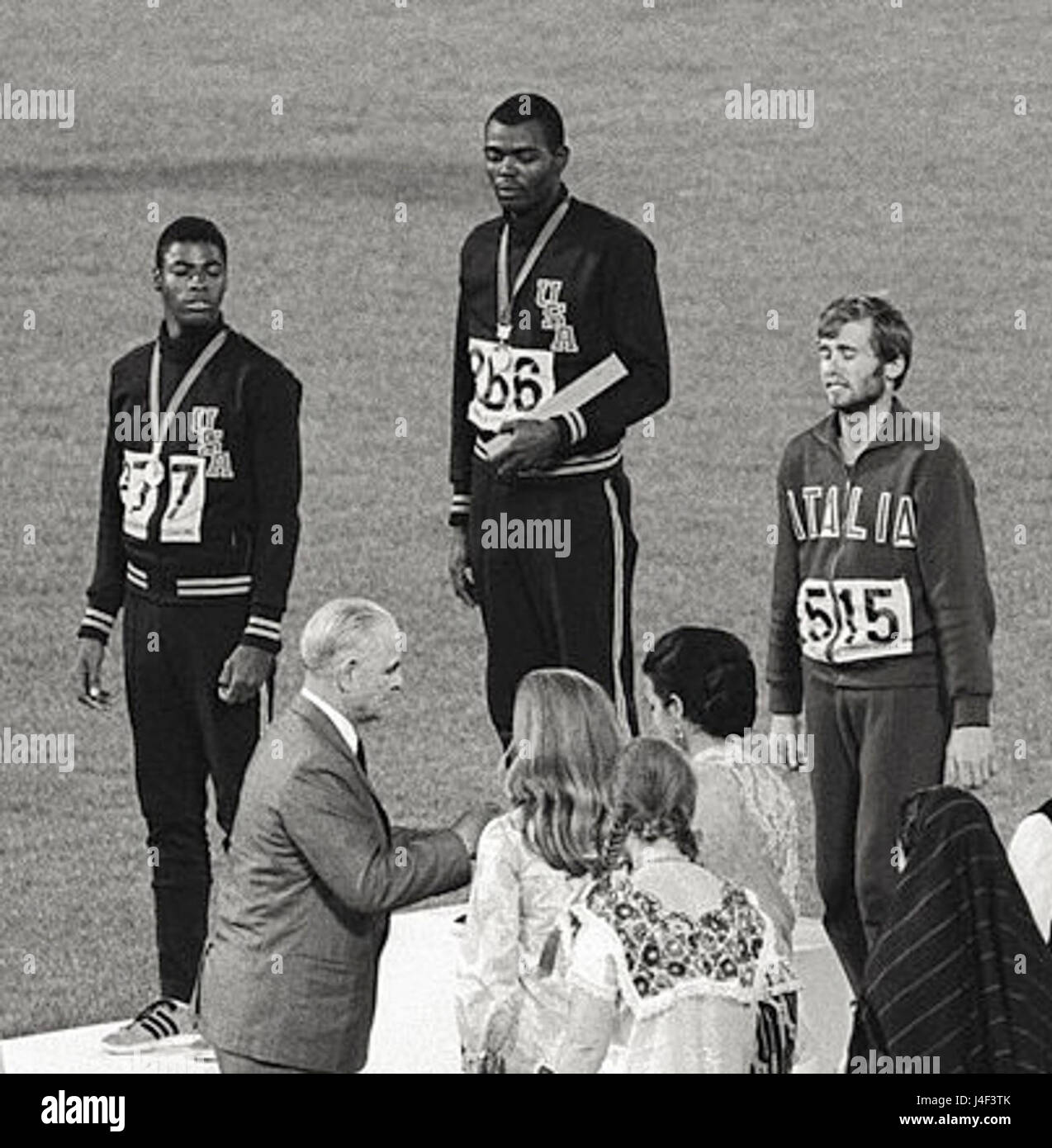 This photograph features athletes Willie Davenport, Ervin Hall, Eddy ...