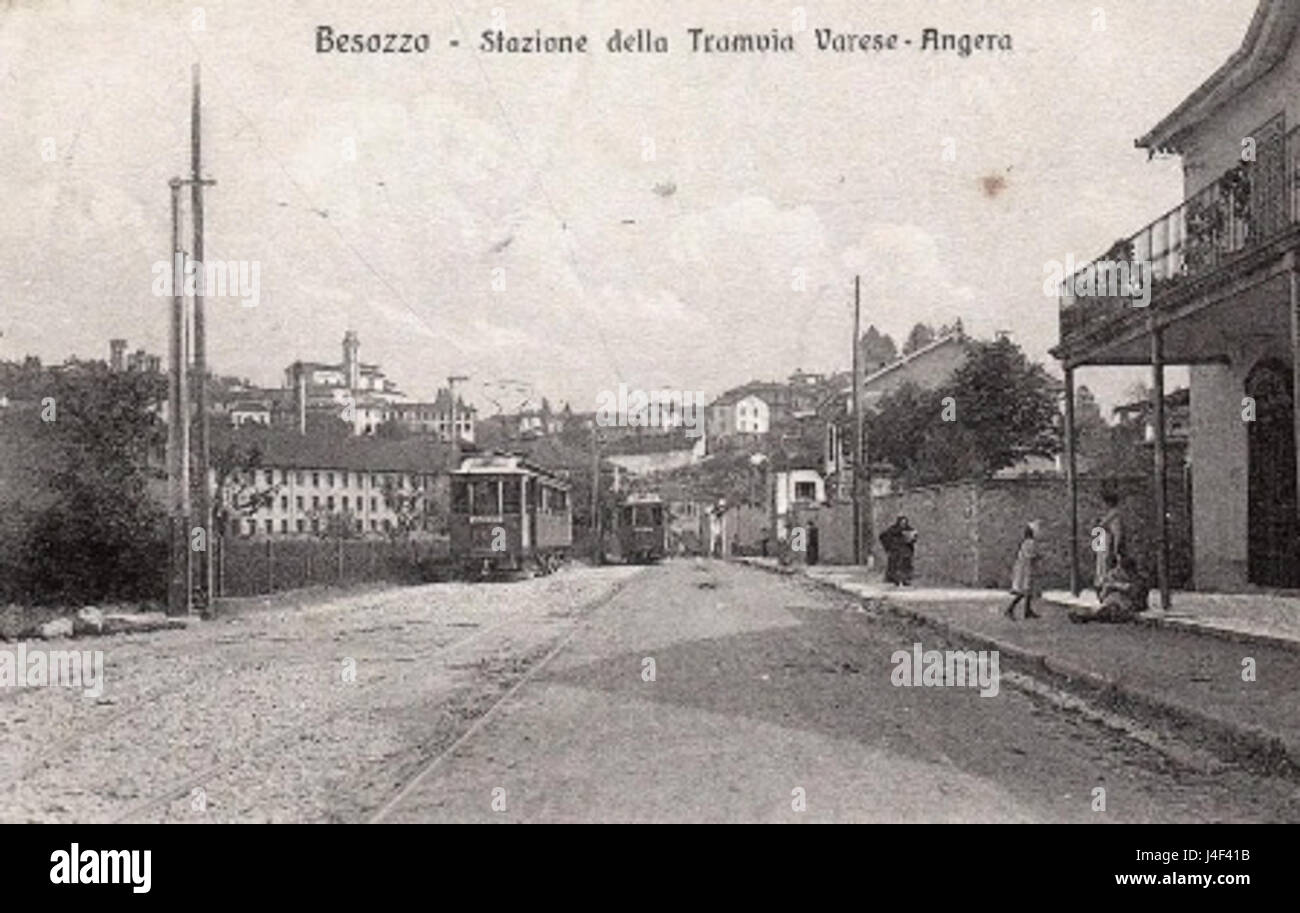 Besozzo stazione tram Stock Photo - Alamy