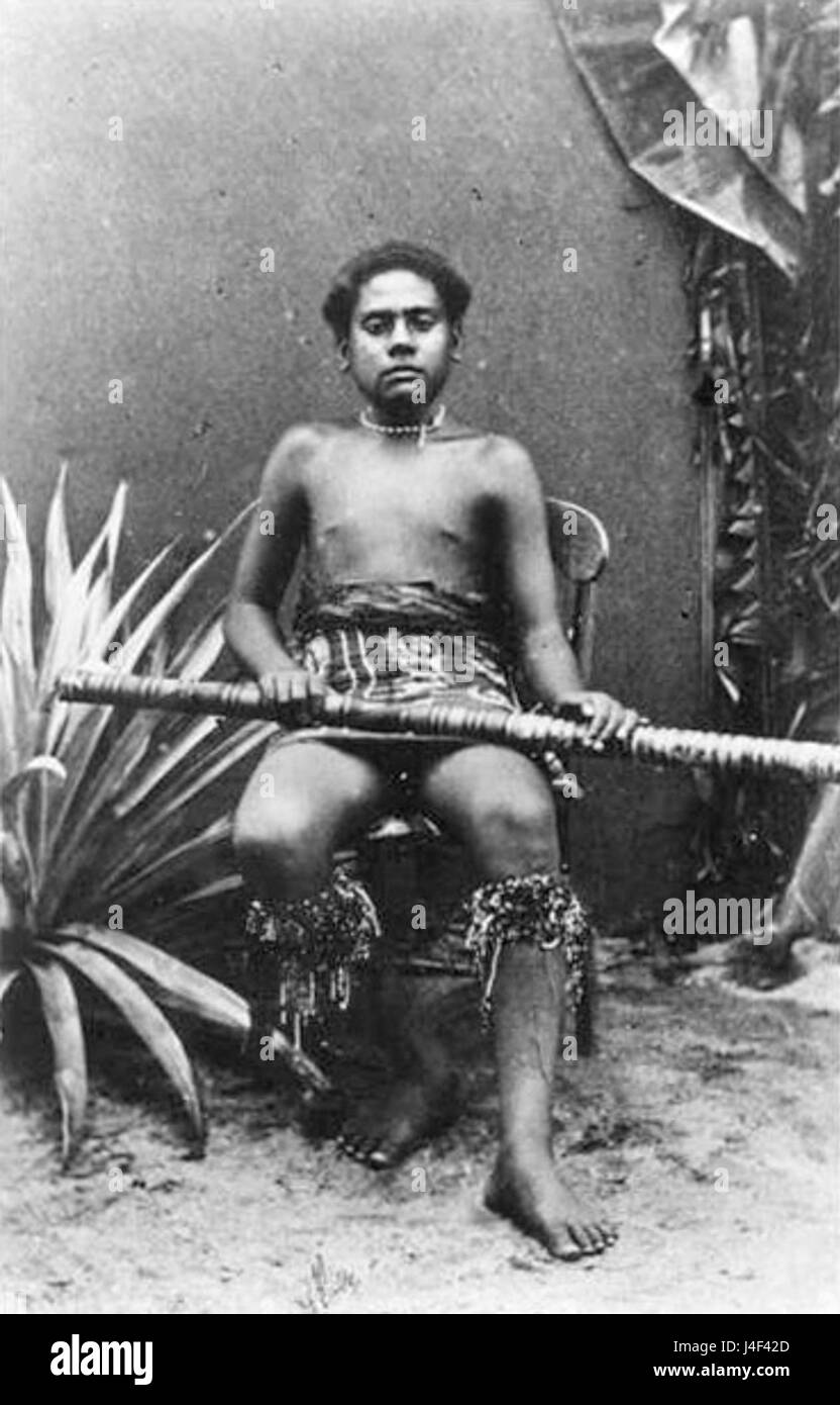 Ratu Josefa third son of Cakobau photograph by Francis H. Dufty Stock ...