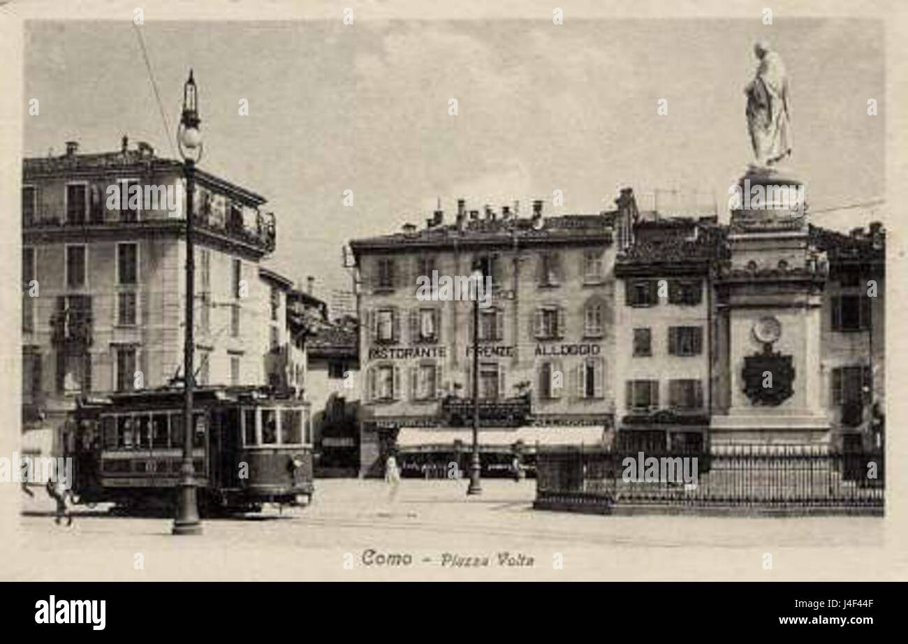 Piazza Volta in Como, Italy, is a significant square known for its ...