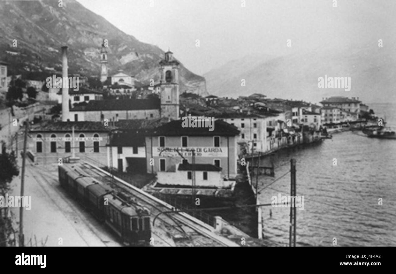The tram system in Gargnano, located in Italy, was an important mode of ...