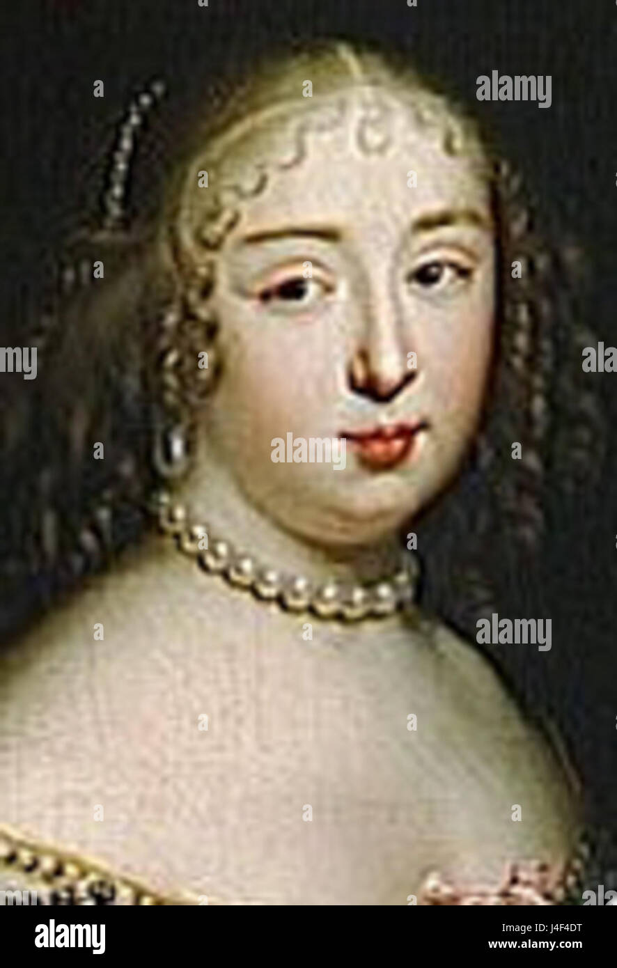 Maximised portrait of Anne de Rohan Chabot Princess of Soubise Stock ...