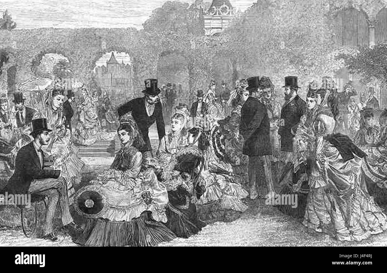 A Garden Party at Holland House, captured in an illustration for the ...
