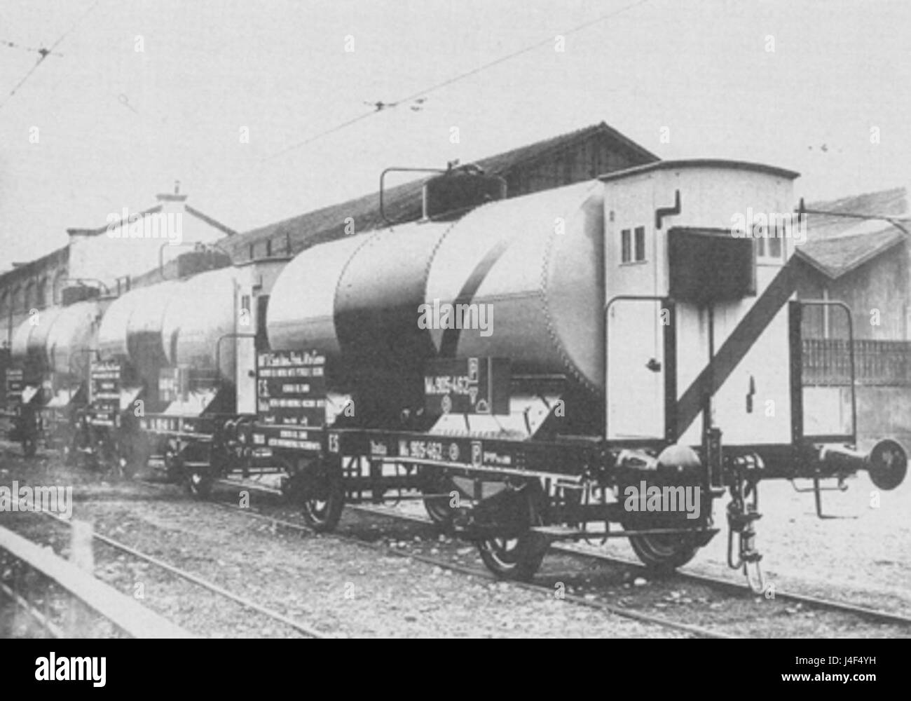 Moncenisio Fuel tank wagons Stock Photo - Alamy