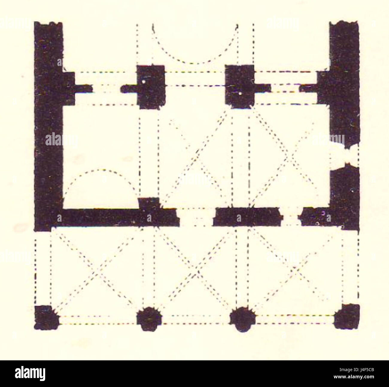 The Acheiropoietos Monastery, located in Thessaloniki, Greece, has an architectural ground plan ...