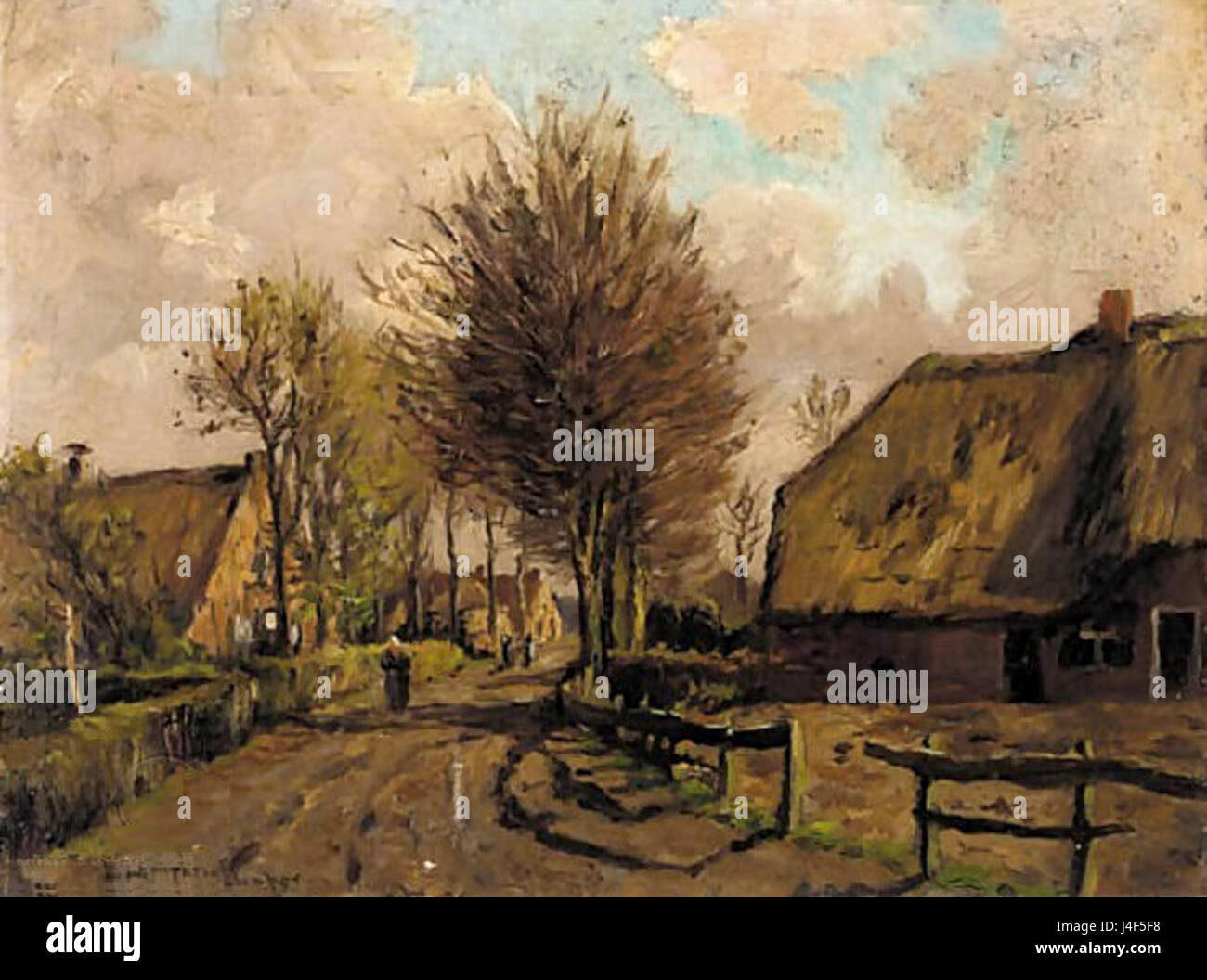 *A Lane in Holland* by Lampert Cooper is a painting or artistic work ...