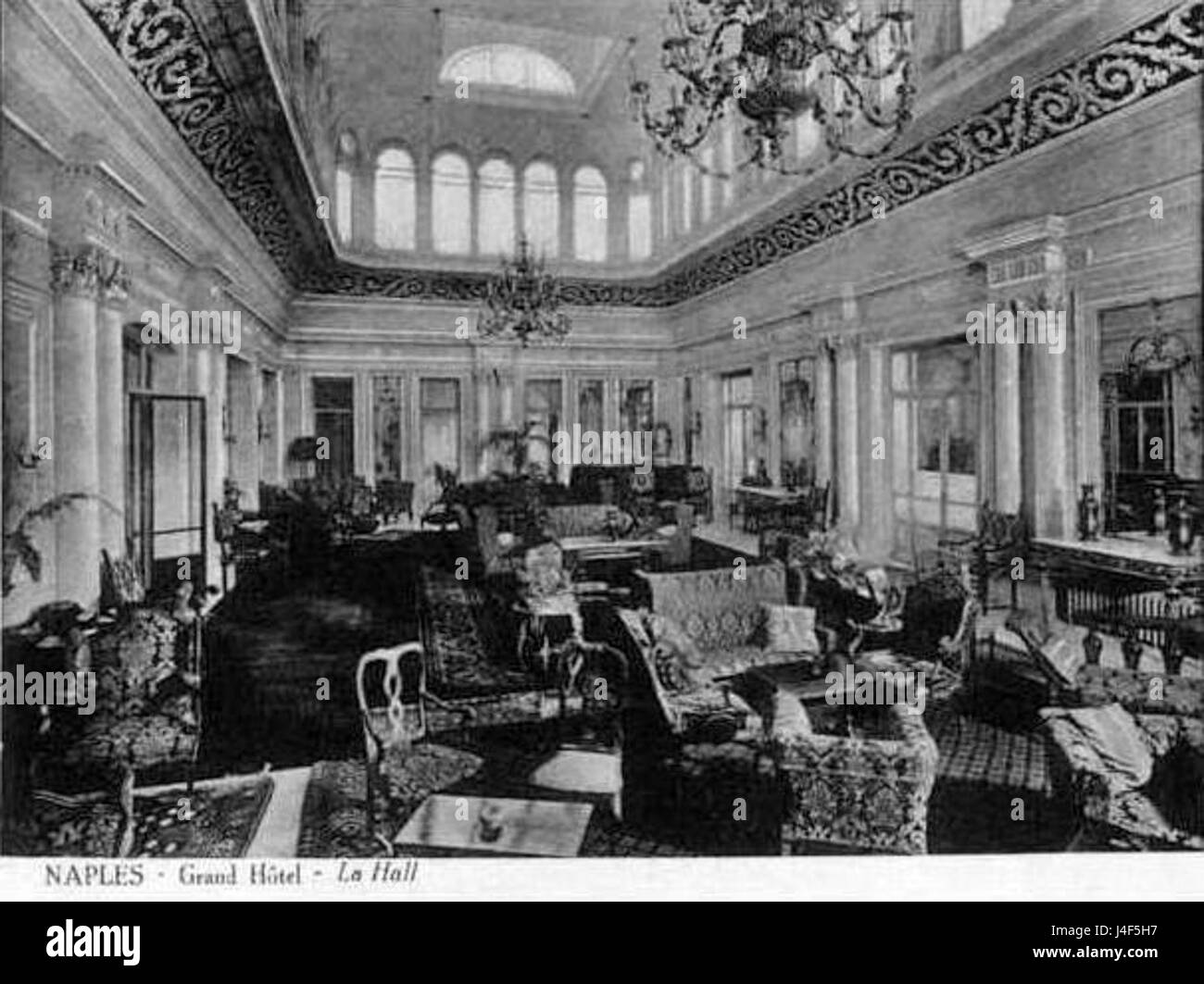 Naples Grand Hotel interior 4 Stock Photo - Alamy