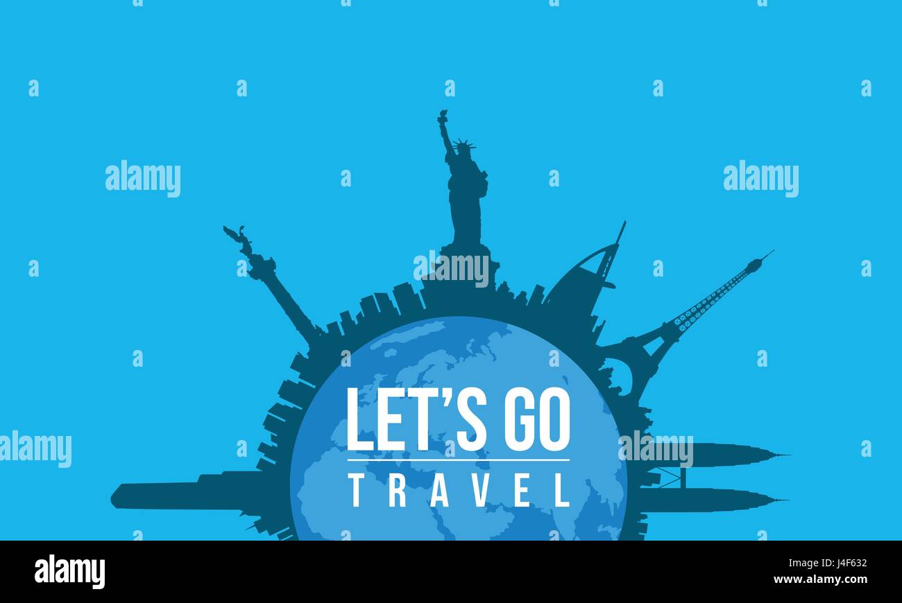 World travel airplane go Stock Vector Images - Alamy