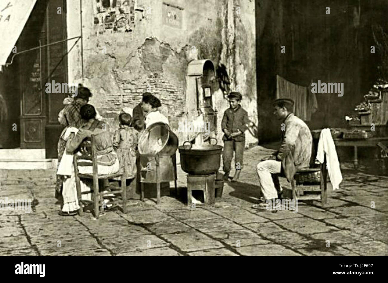 Naples people in Vico San Guido Stock Photo - Alamy