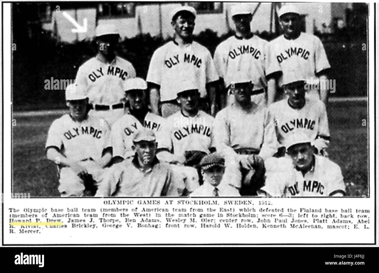 Baseball at the 1912 Olympics Stockholm Sweden Stock Photo - Alamy