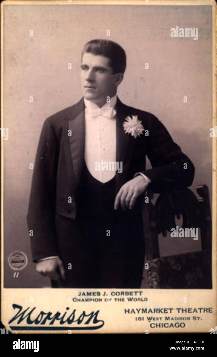 James J Corbett by Morrison 1893 Stock Photo - Alamy