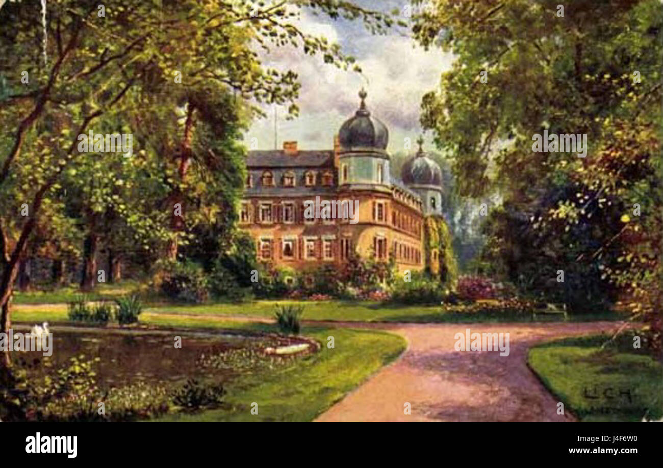 The Lich Schloss, or Lich Castle, in Germany, is a medieval structure ...