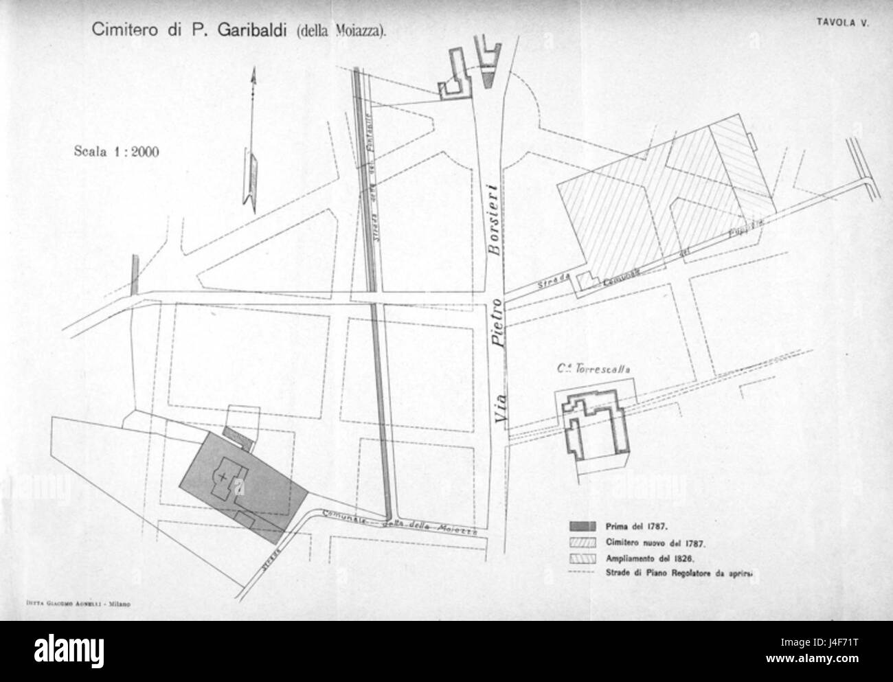 Historical map of milan Black and White Stock Photos & Images - Alamy