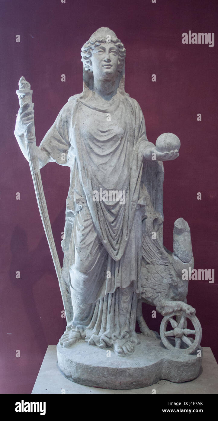 The Statue of Fortuna Nemesis represents the Roman goddesses of fortune ...