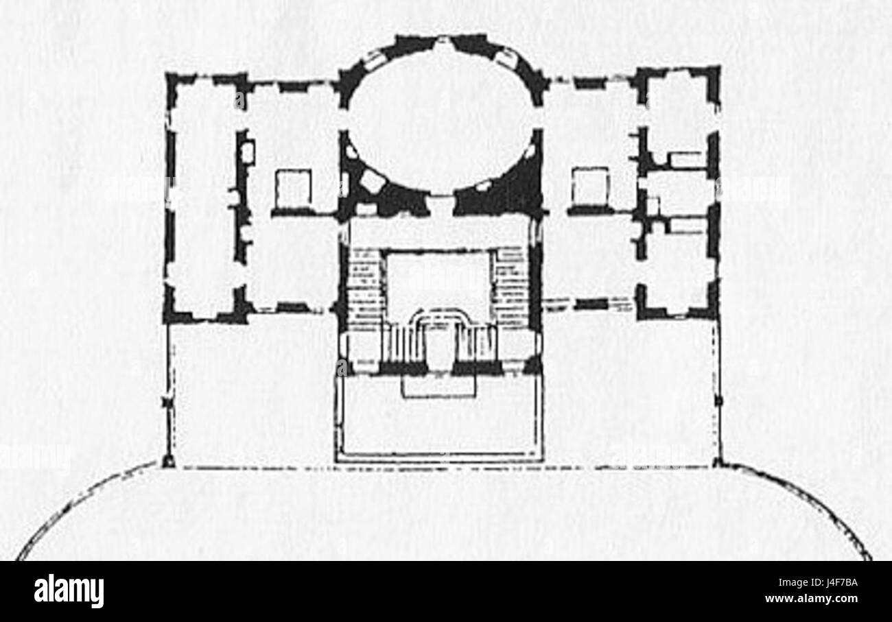 Steninge Slott, a Swedish castle, has a detailed architectural drawing ...