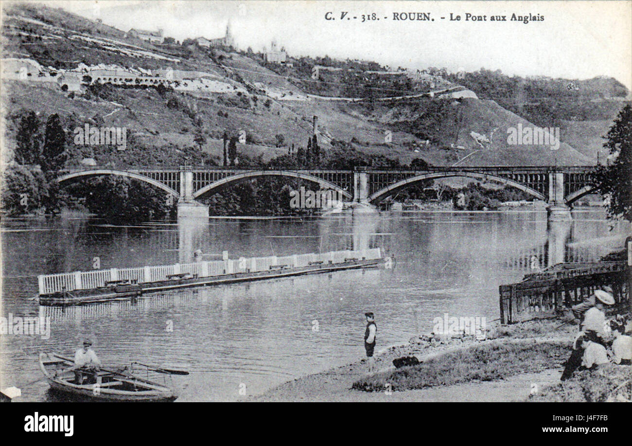 Rouen's Le Pont aux Anglais is a historic bridge in the French city ...