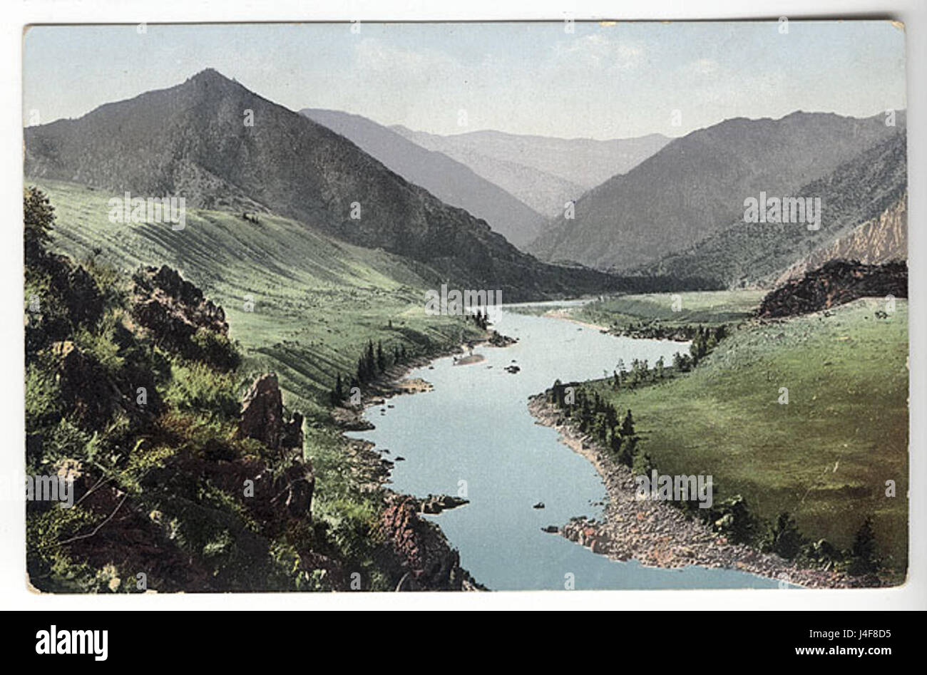 The SB Katun River near the inflow of Togus Kan is located in the Altai ...