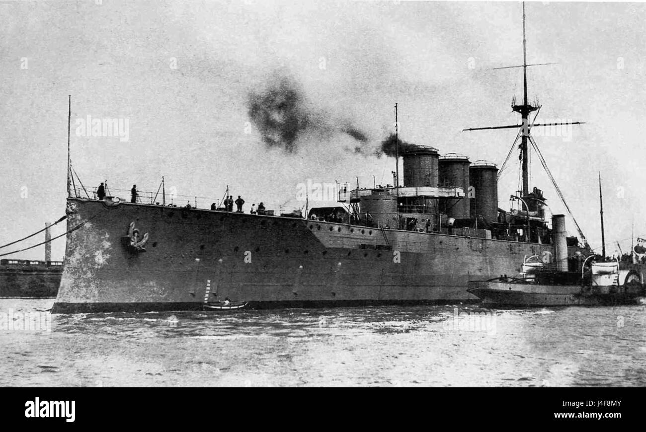 The Ryurik was a Russian warship that visited Barrow in Furness ...