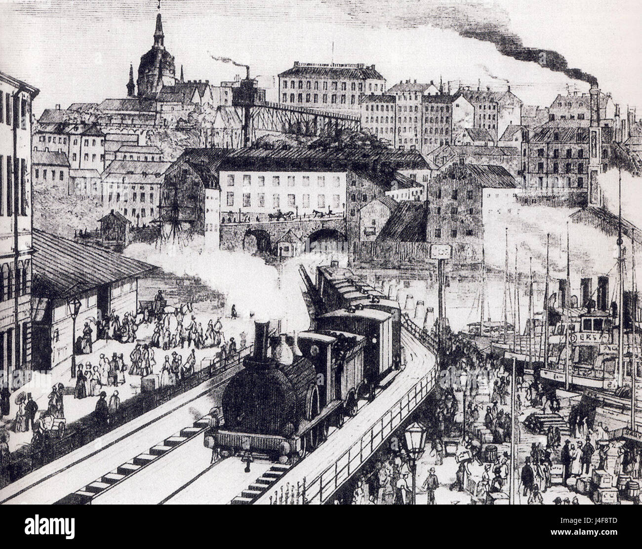 The Sammanbindningsbanan, constructed in 1886, was a significant ...