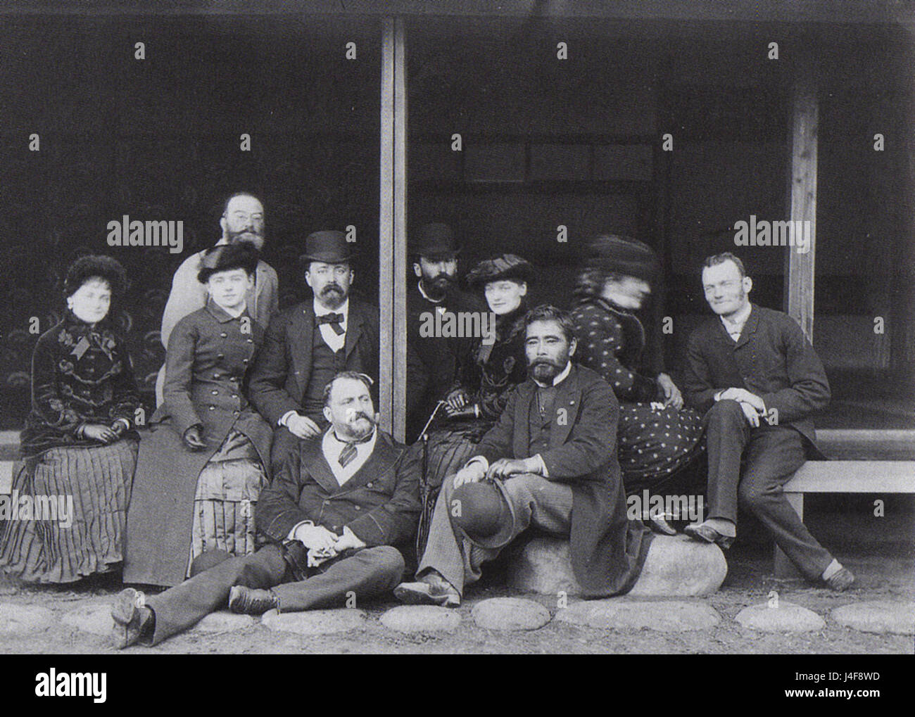 This image depicts Saigo Tsugumichi and Beato, dating back to 1882 ...