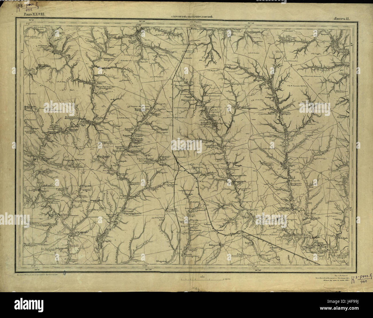 Shubert map R27L11 Stock Photo - Alamy