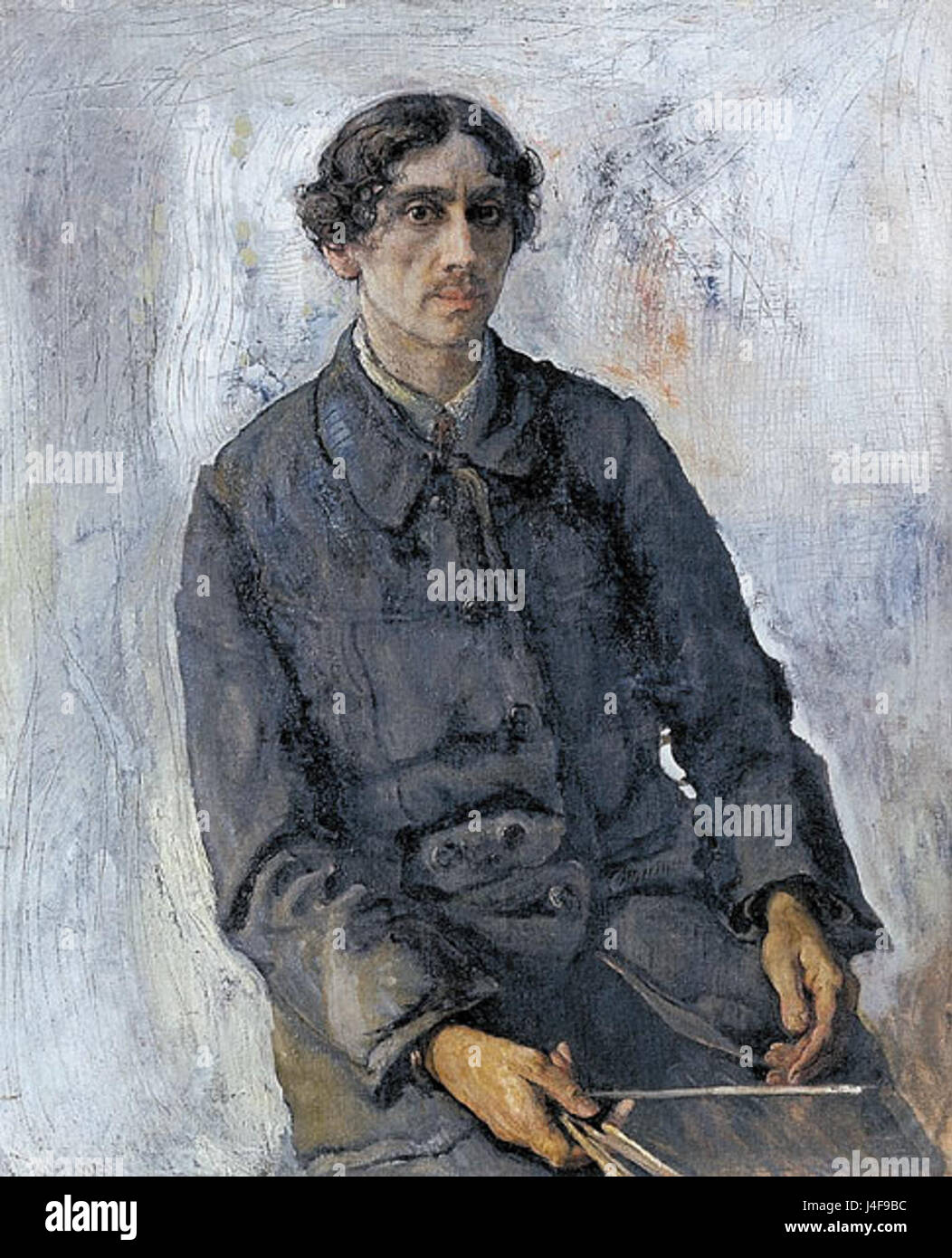 Self portrait by Isaak Brodsky Stock Photo - Alamy