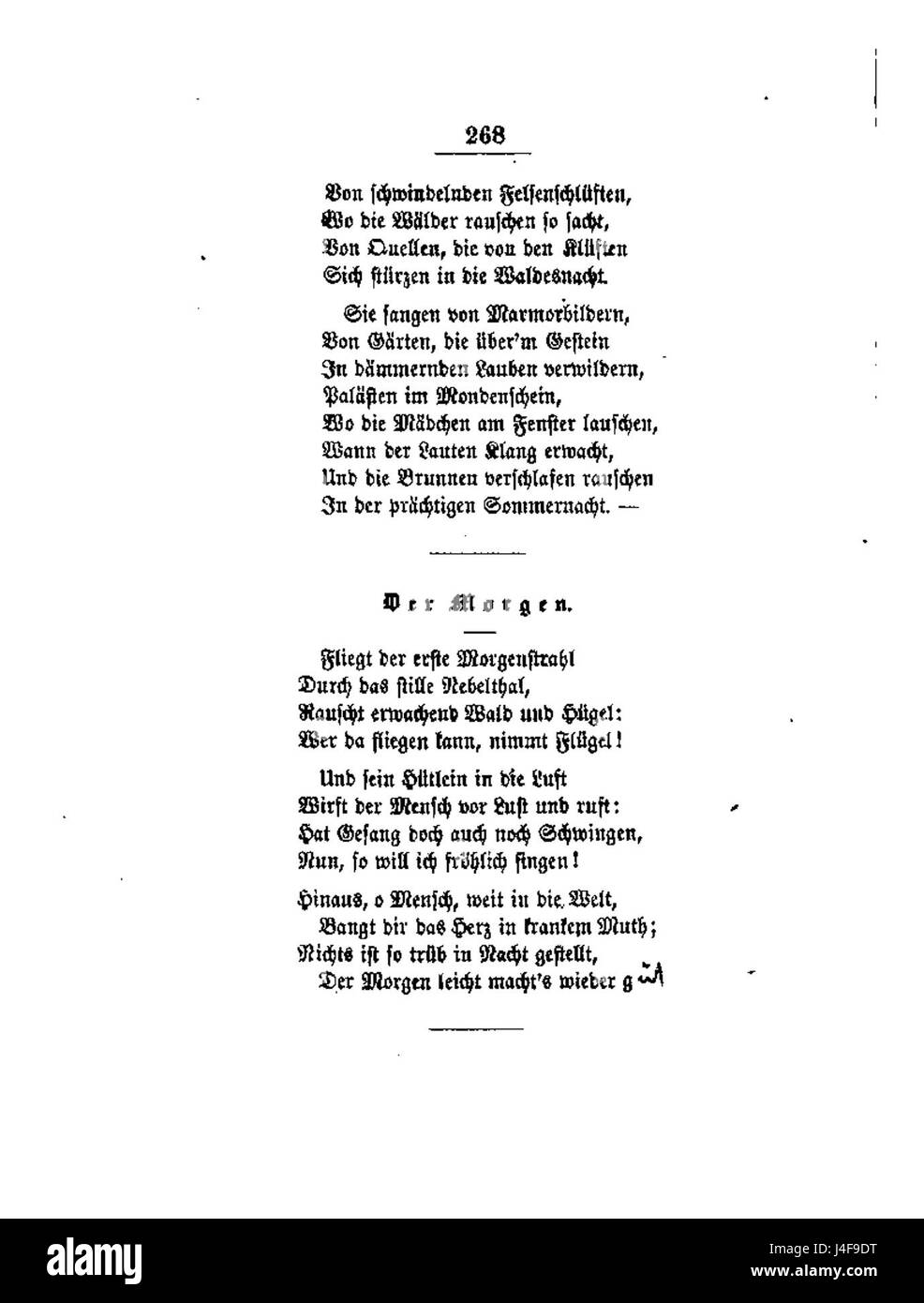 Sehnsucht is a famous poem by Joseph von Eichendorff, a German Romantic ...