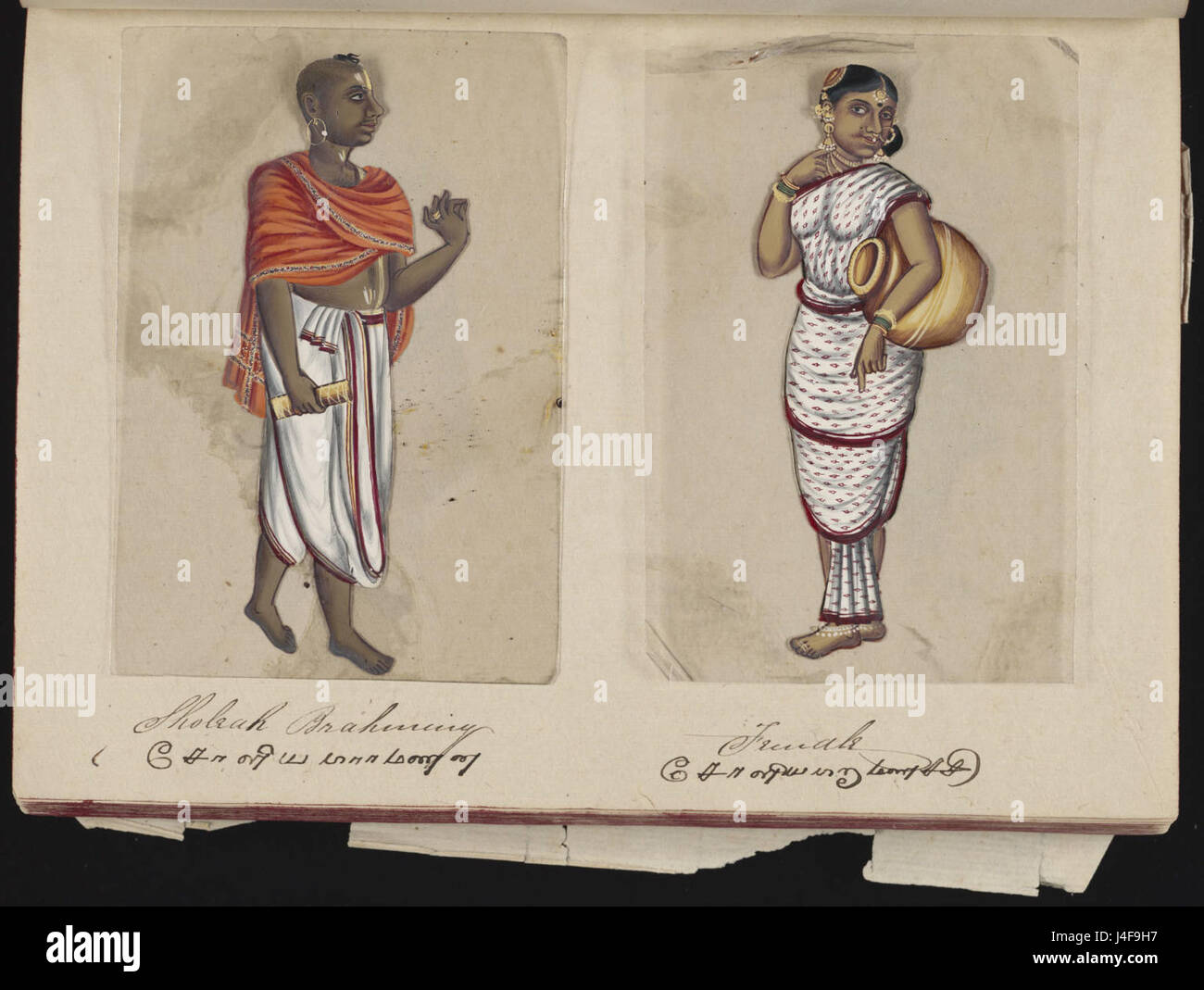 An illustration depicting various castes in India, showcasing the ...
