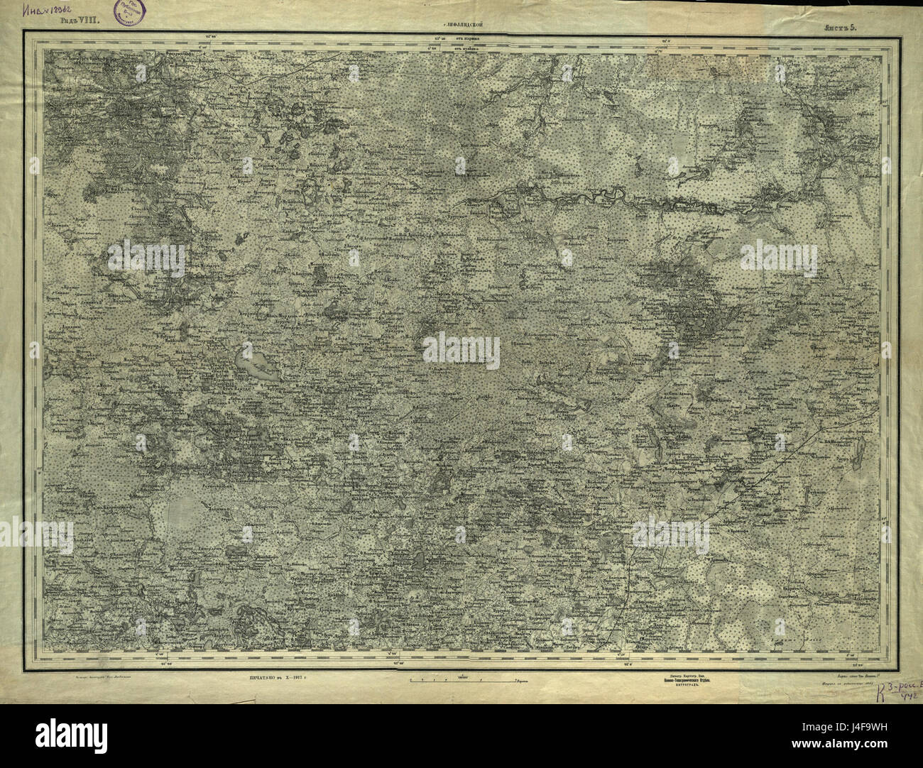 Shubert map R08L05 Stock Photo - Alamy