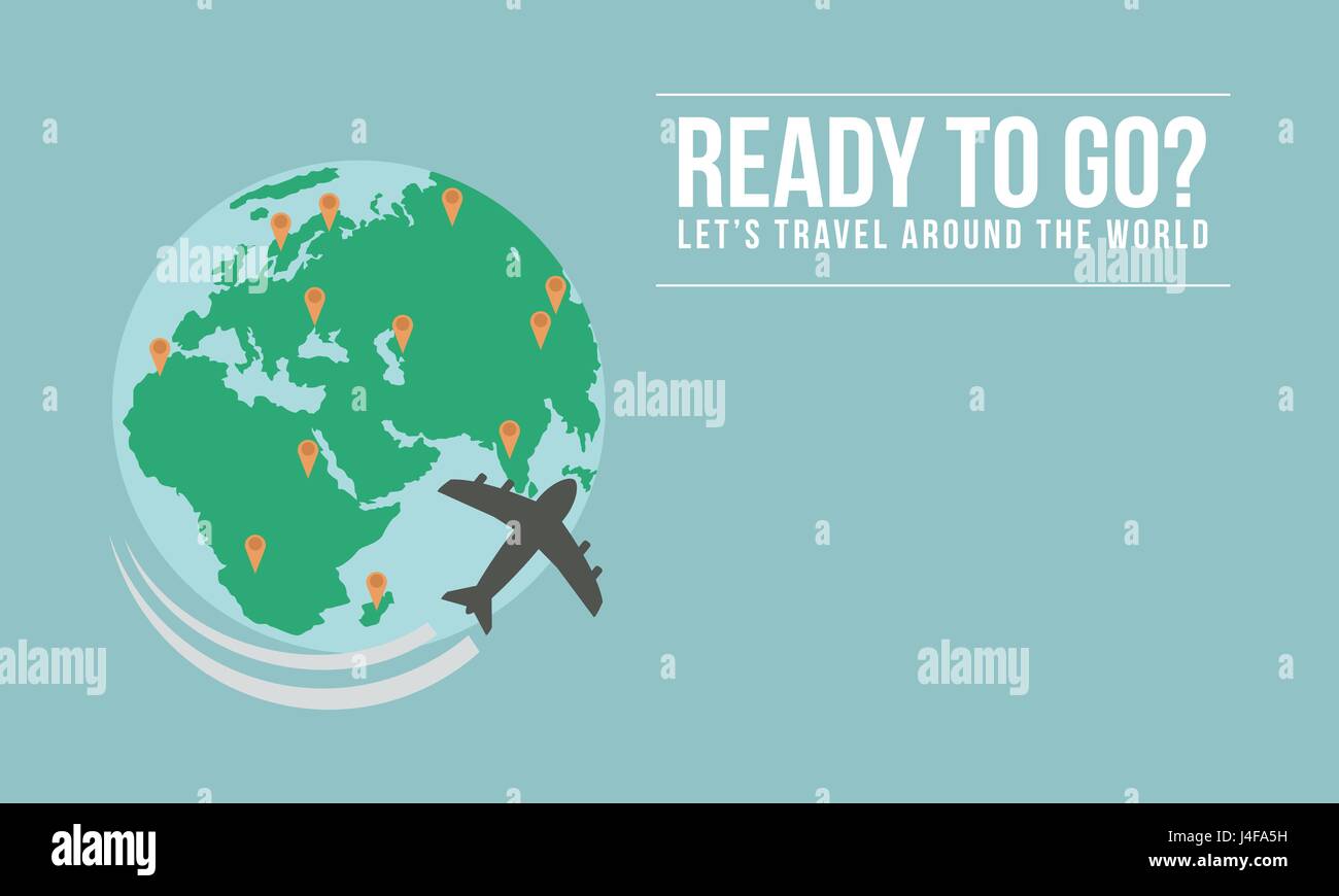 Ready to travel background style Stock Vector Image & Art - Alamy