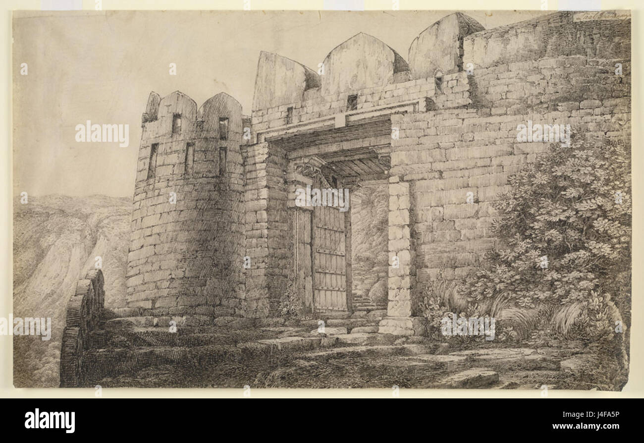 Sixth Gate Laldarwaza at Kalinjar Fort Stock Photo - Alamy