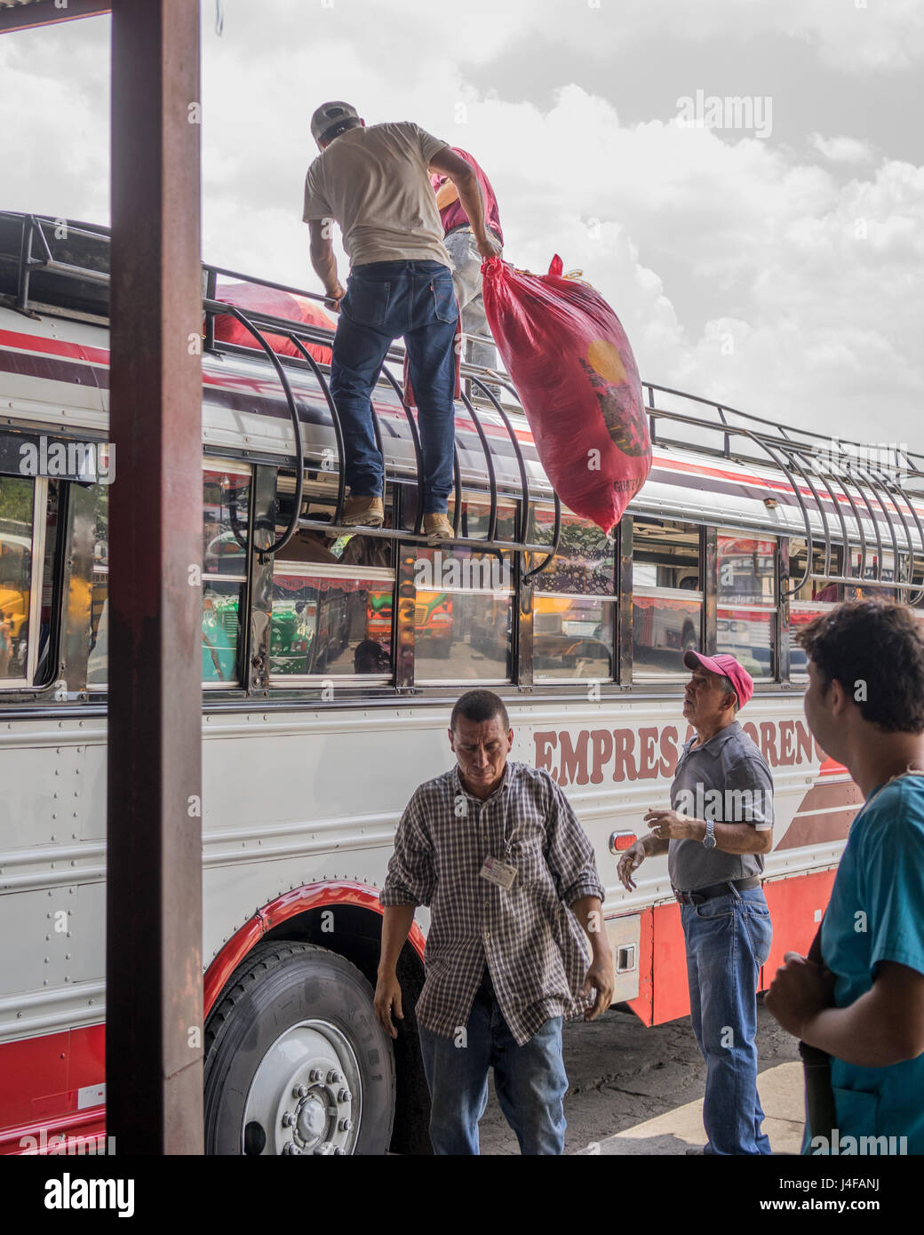 Bus loading station hi-res stock photography and images - Alamy