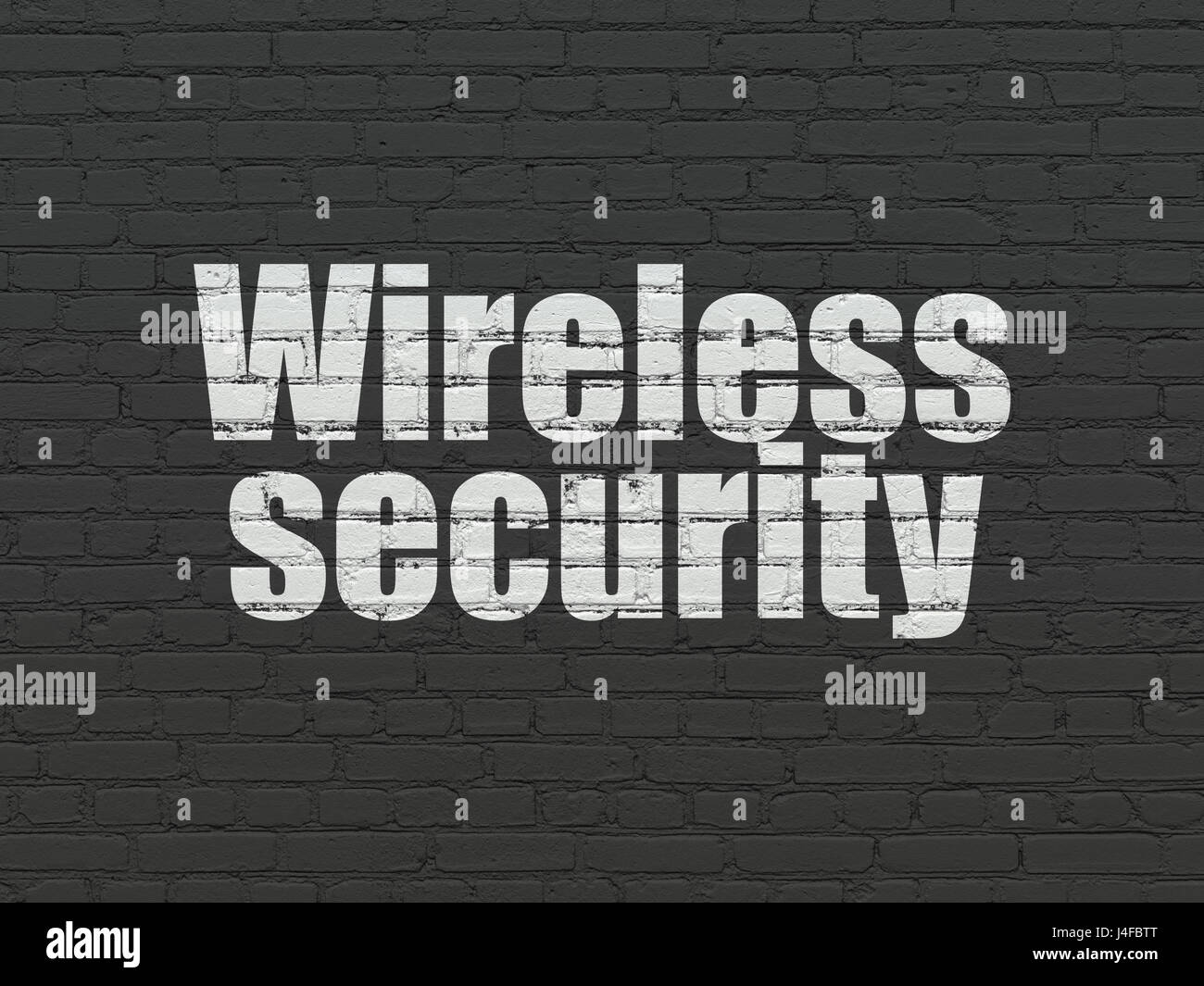 Safety concept: Wireless Security on wall background Stock Photo - Alamy