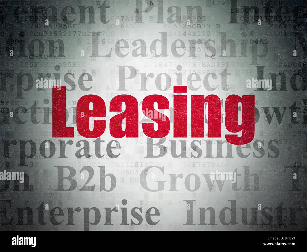 Finance concept: Leasing on Digital Data Paper background Stock Photo ...