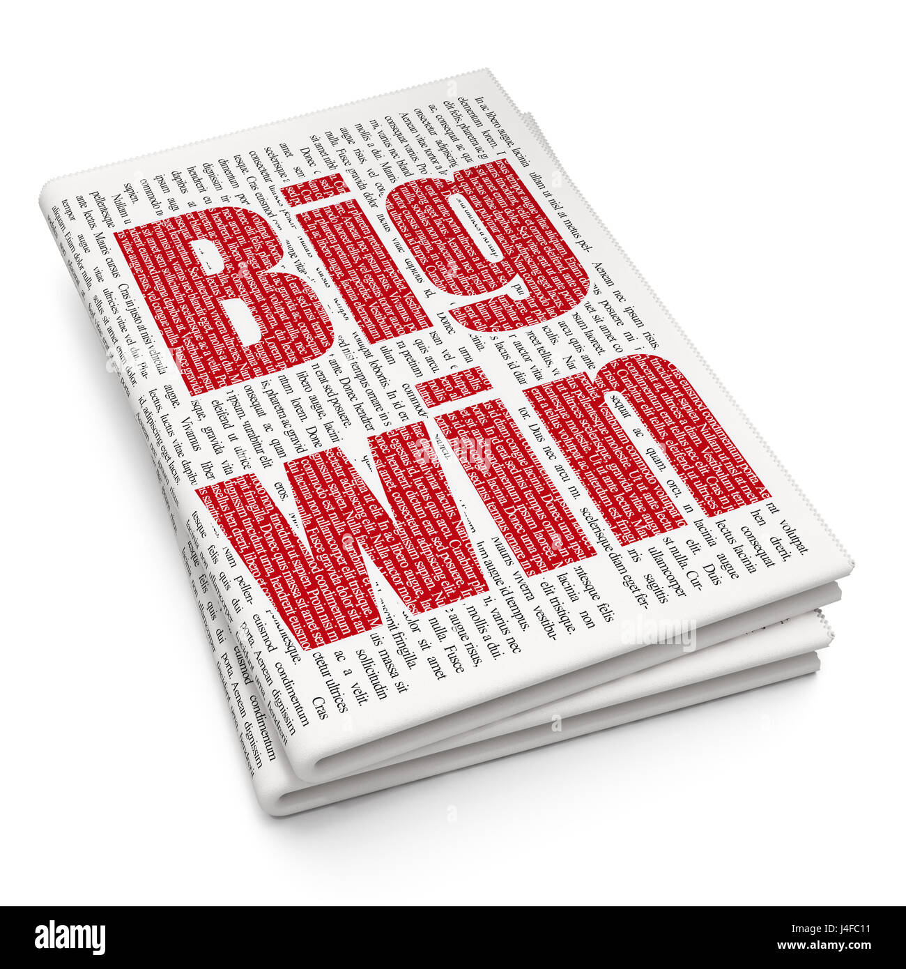 Business concept: Big Win on Newspaper background Stock Photo - Alamy