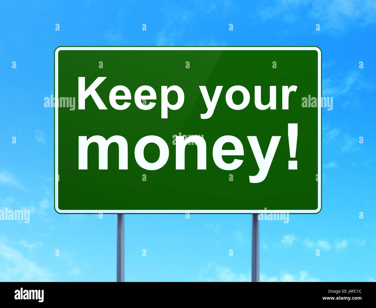 Finance concept: Keep Your Money! on road sign background Stock Photo ...