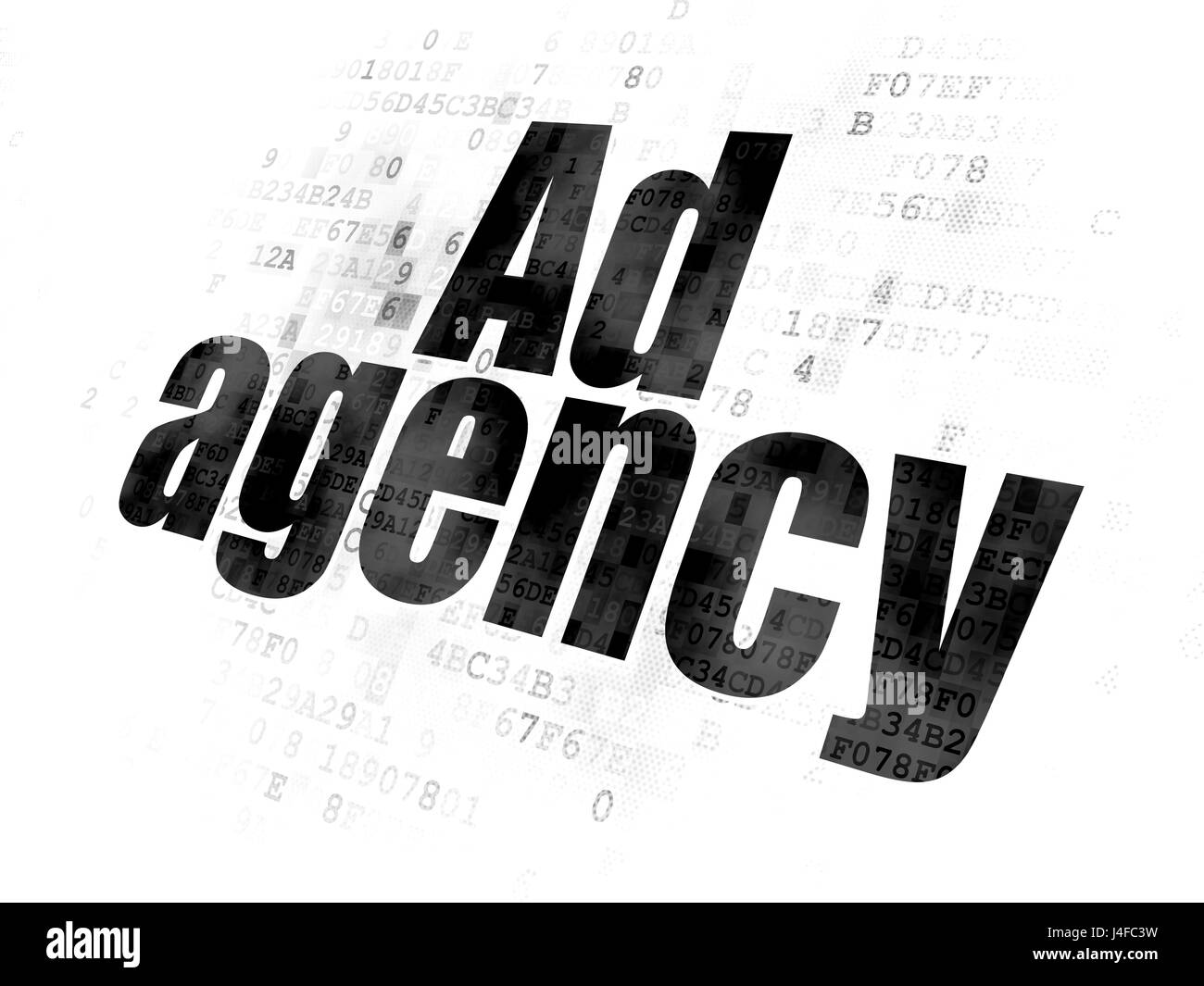 Advertising concept: Ad Agency on Digital background Stock Photo - Alamy