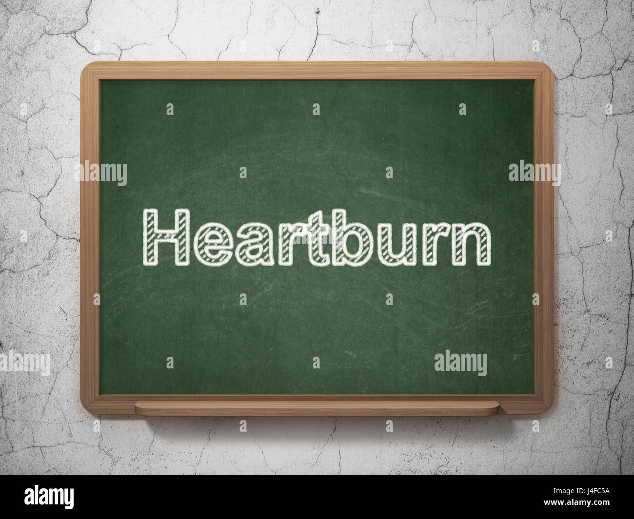 Medicine concept: Heartburn on chalkboard background Stock Photo - Alamy