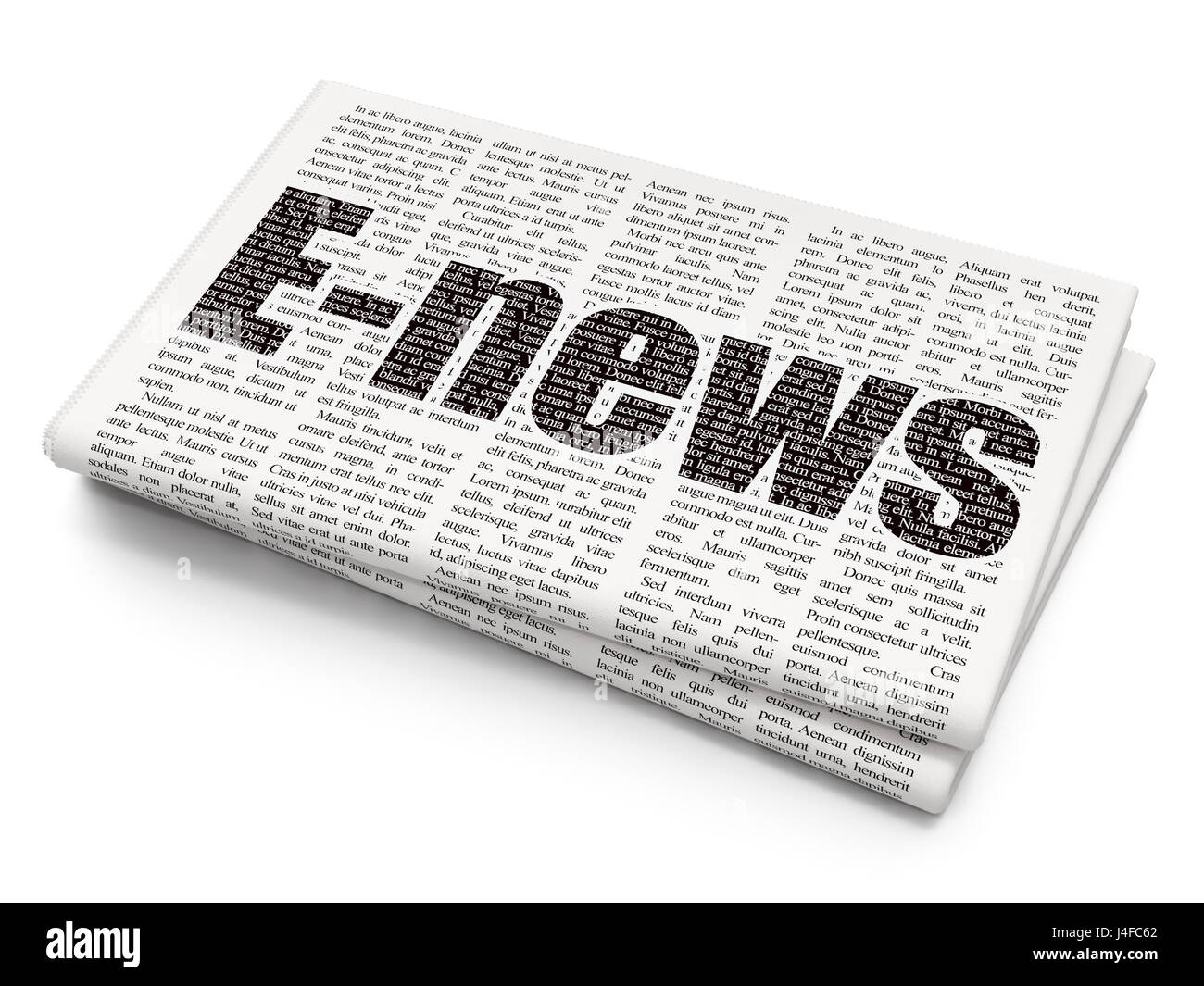 News concept: E-news on Newspaper background Stock Photo - Alamy
