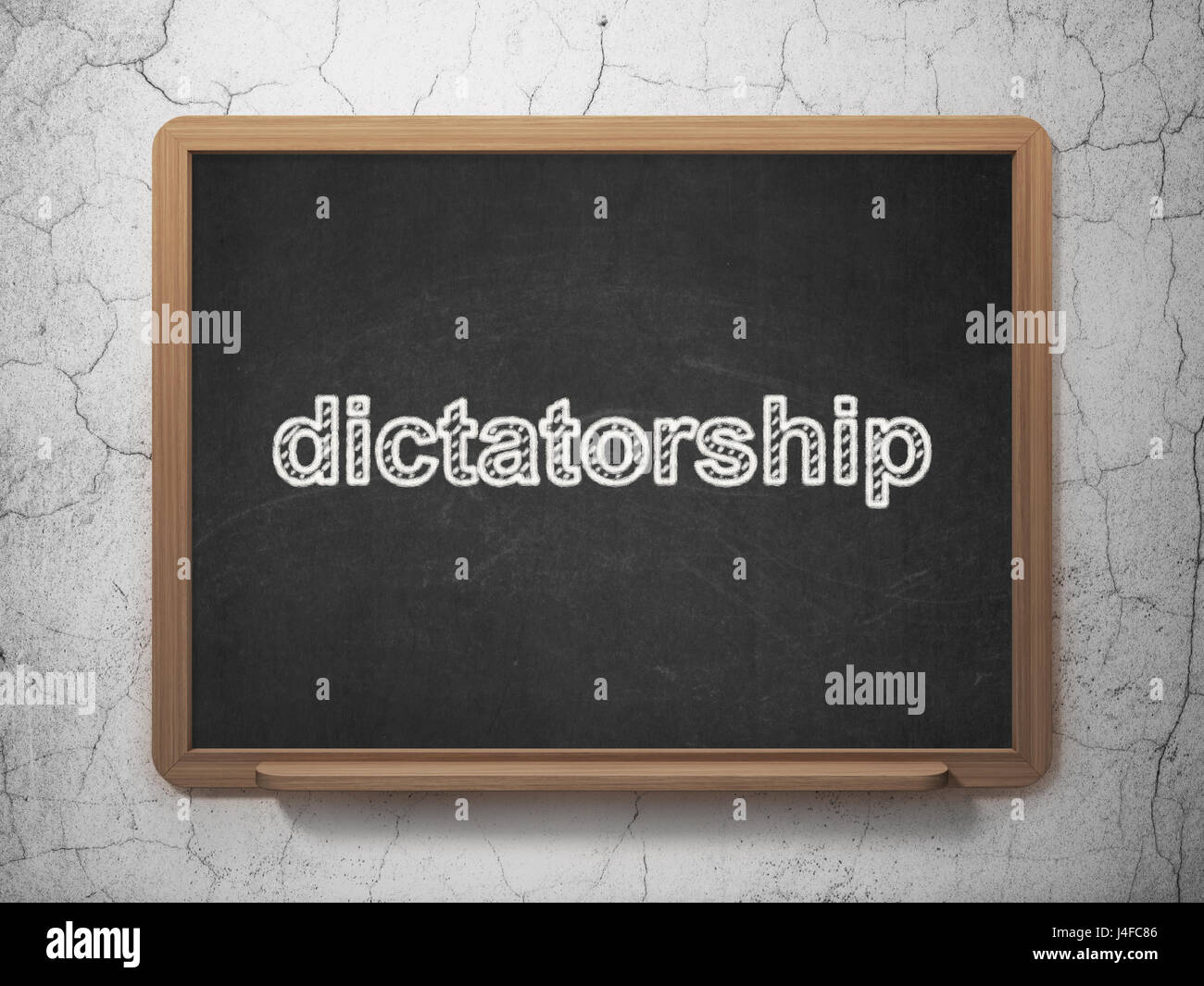 Politics concept: Dictatorship on chalkboard background Stock Photo - Alamy