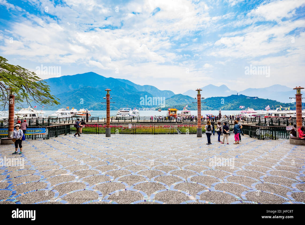 Tourists like to visit the beautiful attractions around the sun moon ...