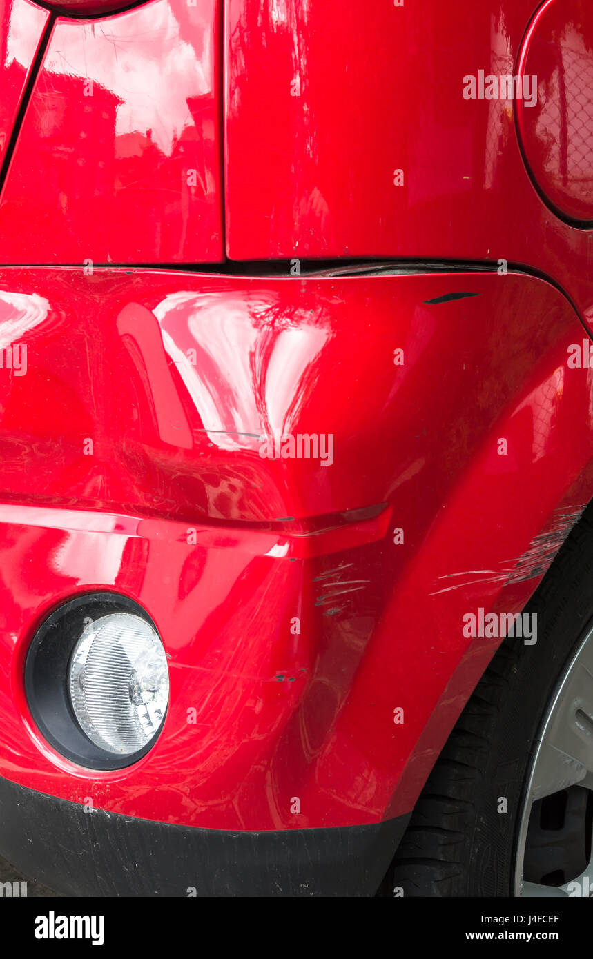 Car dented rear hi-res stock photography and images - Alamy