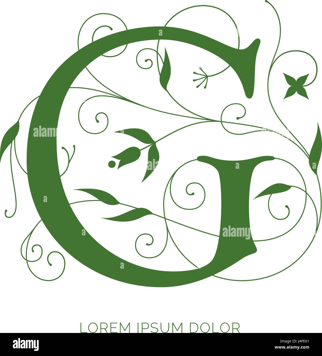 Floral S Logo Design Stock Vector Image & Art - Alamy