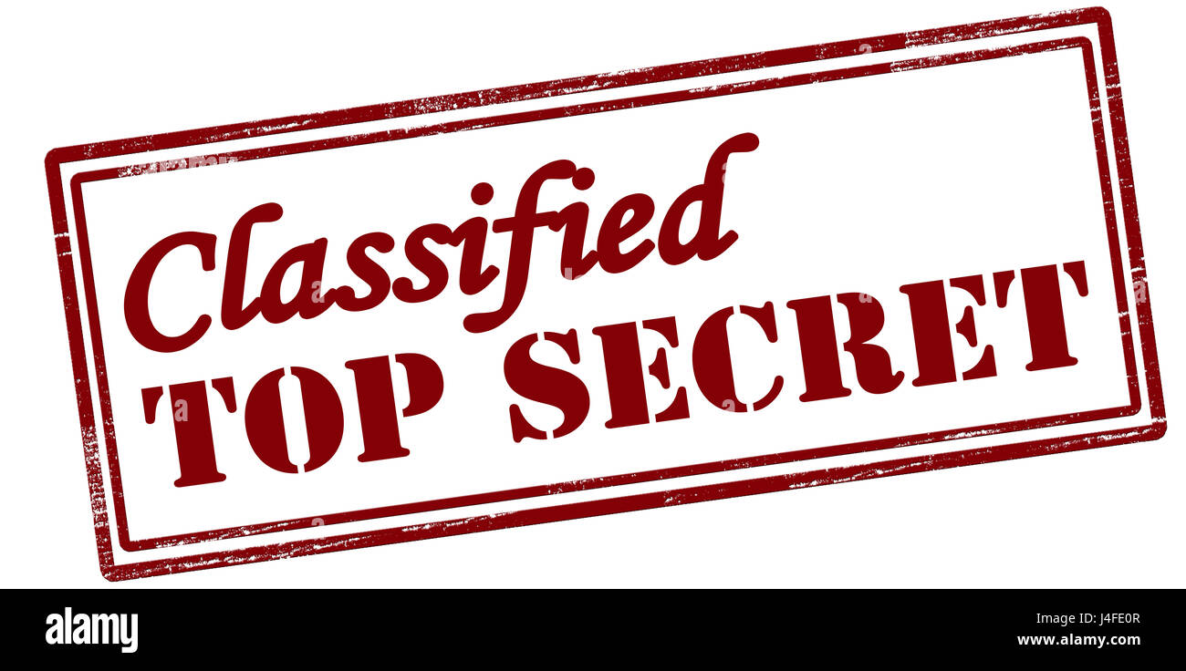 Stamp with text classified top secret inside, vector illustration Stock ...