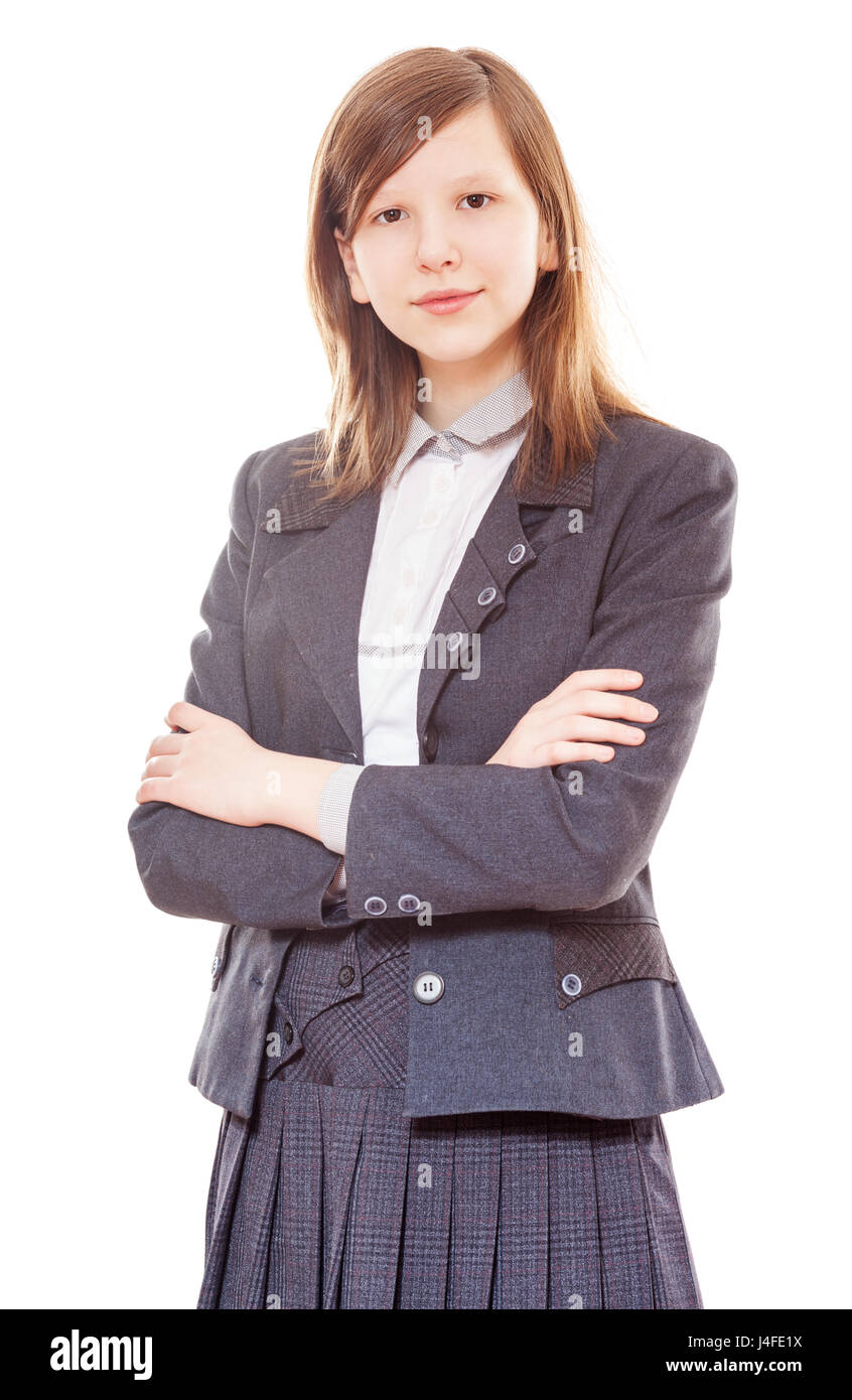 Calm and relaxed teen high school student isolated Stock Photo - Alamy